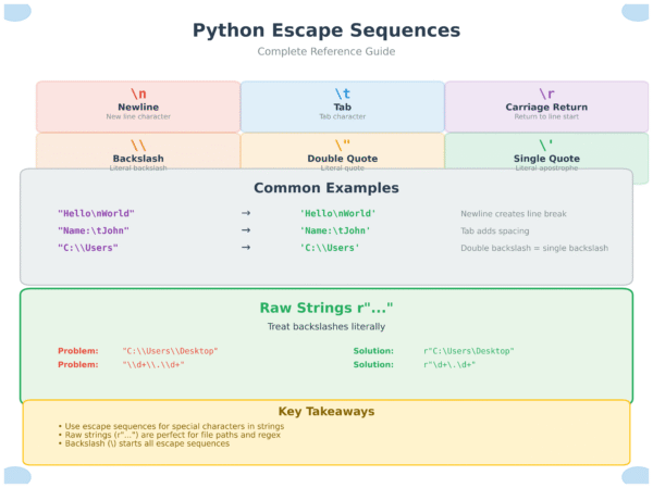 Escape Sequences And Raw Strings In Python The Complete Guide 1933